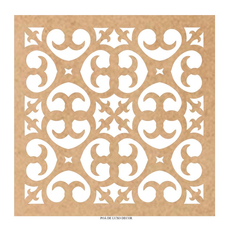 Placa Base Mdf Cru Vazado